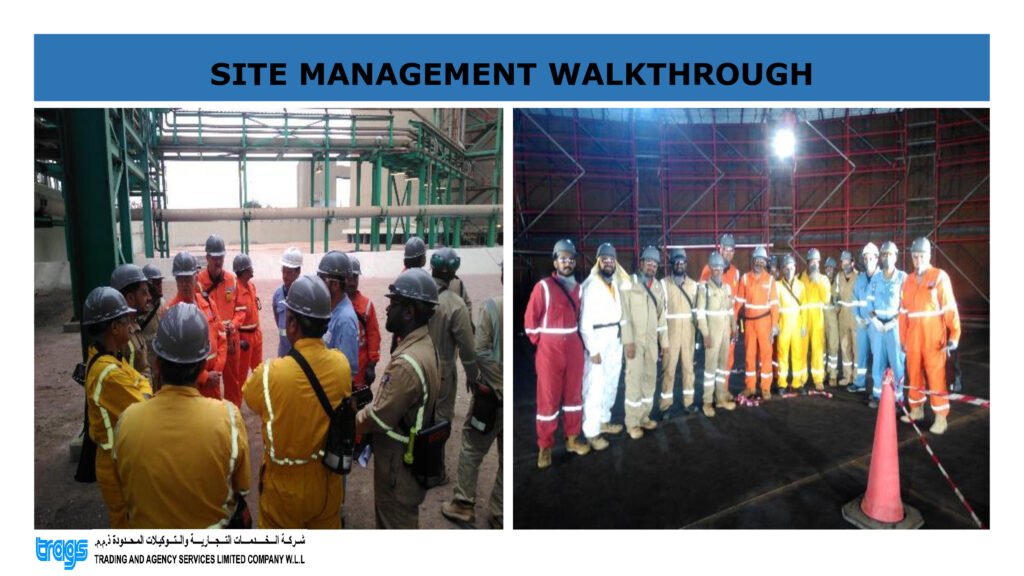 SITE MANAGEMENT WALKTHROUGH – TRAGS
