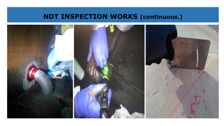NDT INSPECTION WORKS (continuous.) – TRAGS